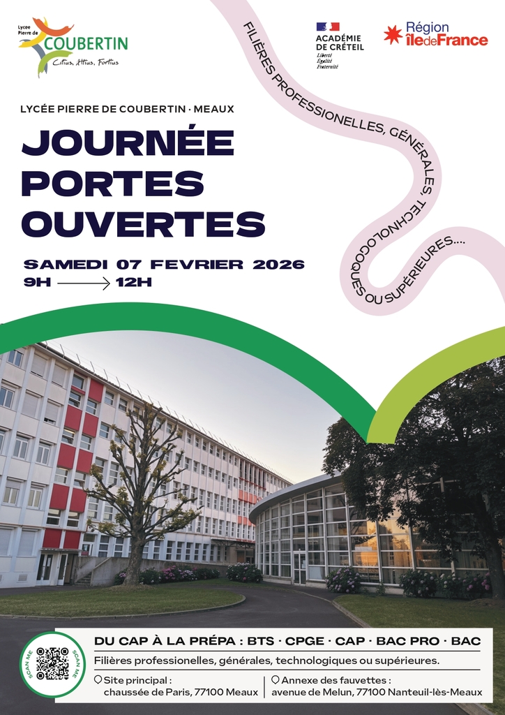 Lycée Pierre de Coubertin, Chaussée de Paris, 77100 Meaux